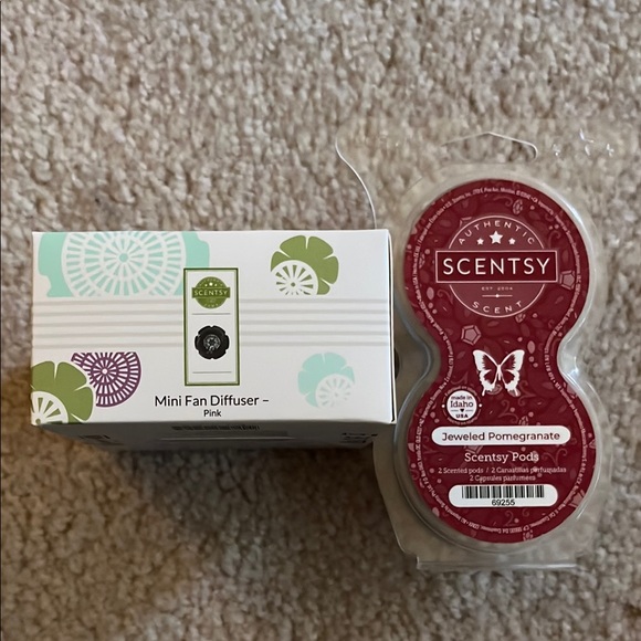 Scentsy | Other | Scentsy Mini Fan Diffuser With Jeweled Pomegranate ...